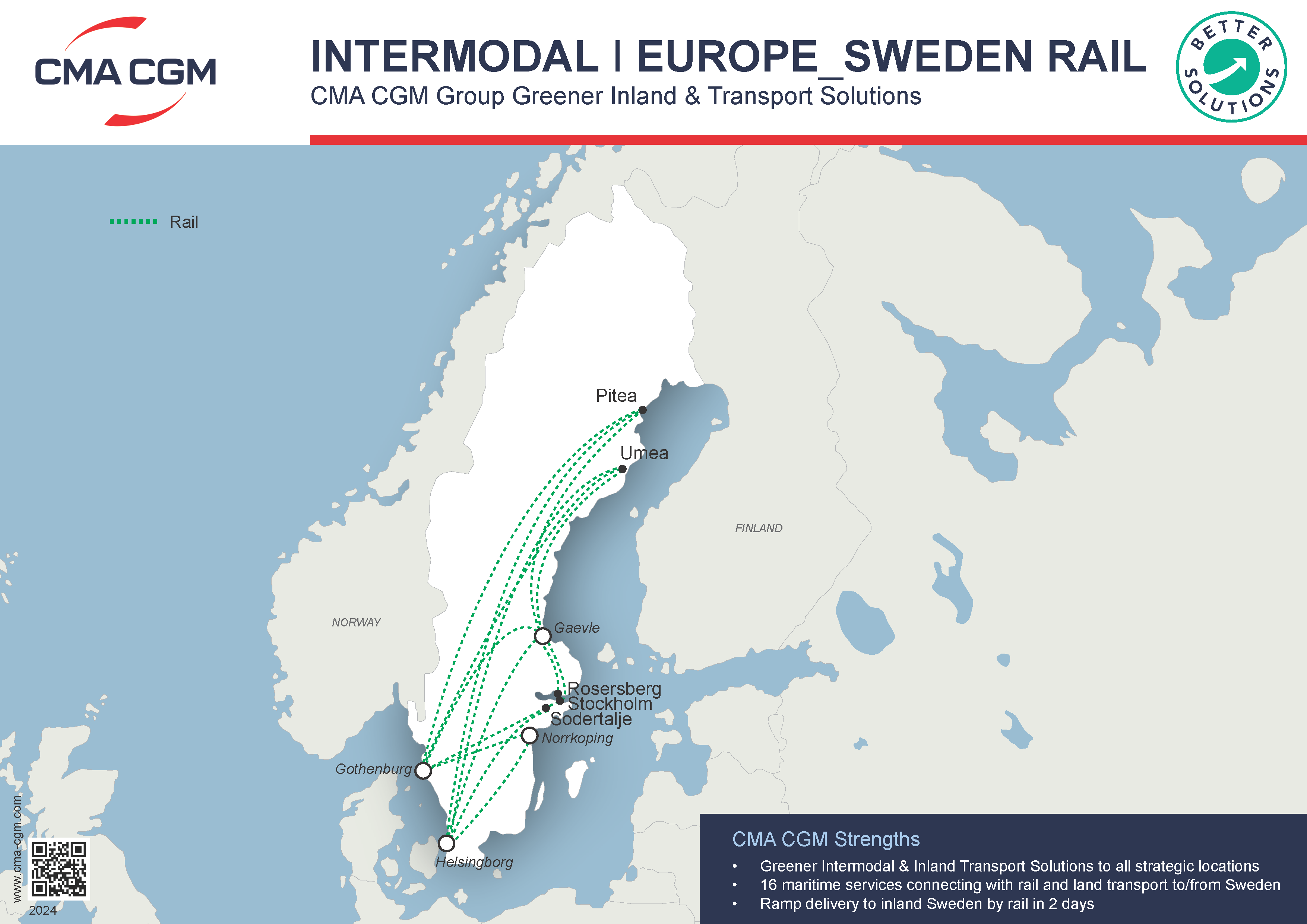 CMA CGM | Inland and intermodal services in Europe
